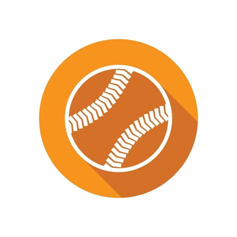 Vector De Icono De Pelota De Béisbol Vector Premium