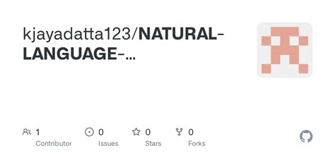 Github Kjayadatta Natural Language Processing