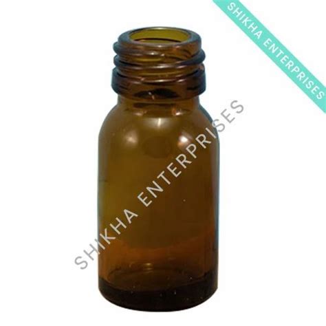 18 Ml Round Amber Glass Bottle 22 Mm Ropp Neck At Rs 3piece Krishna