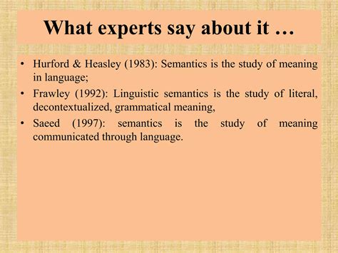 Semantic Vs Pragmatics Ppt