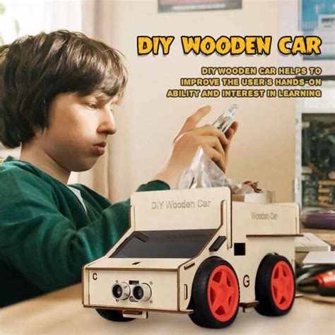 Wd Obstacle Avoiding Wooden Smart Robot Car Kit With Programming Code