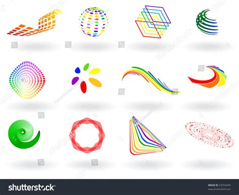 Vector Collection Colorful 3d Vector Icons Stock Vector Royalty Free 24253345 Shutterstock
