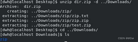 【linux命令】第五天 Zip、unzip Csdn博客