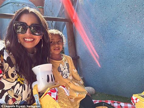 Vanessa Bryant Enjoys A Day At Disneyland With Her Daughters Natalia