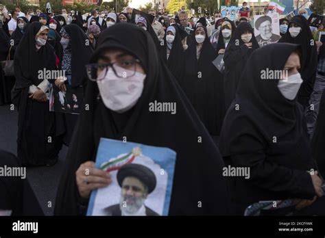 Supporters Of Presidential Elections Candidate Ebrahim Raisi Hold