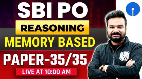 Sbi Po Reasoning Mock Test Sbi Po Reasoning Memory Based Paper Banking Wallah Youtube