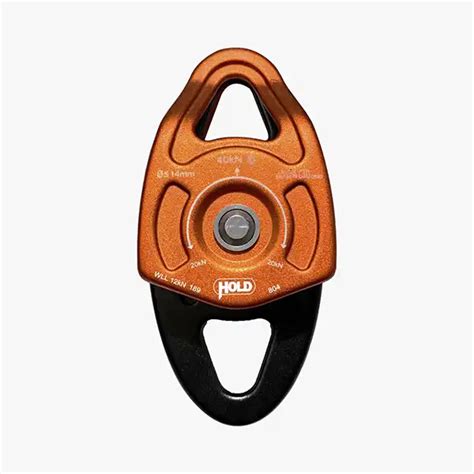 Polea Doble Hold En Aluminio De 40kn Para Cuerda De 14mm