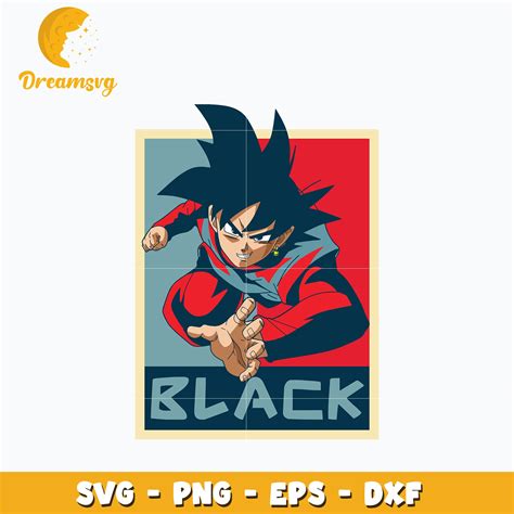 Black Goku Svg Anime Svg Dragon Ball Svg Dreamsvg Store