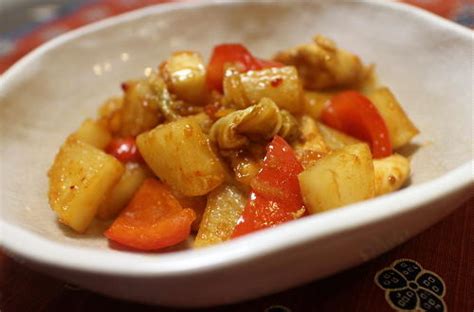 201222 鶏肉と大根のキムチ甘酢炒め キムチレシピ