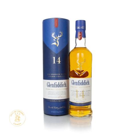 Glenfiddich 14 Year Old Burbon Barrel Reserve Whisky 70cl City Of