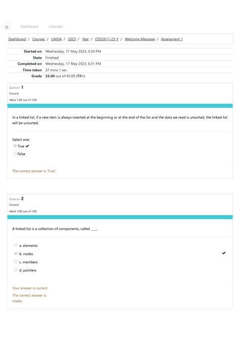 Assessment 1 Attempt 2 Review Started On Wednesday 17 May 2023 554
