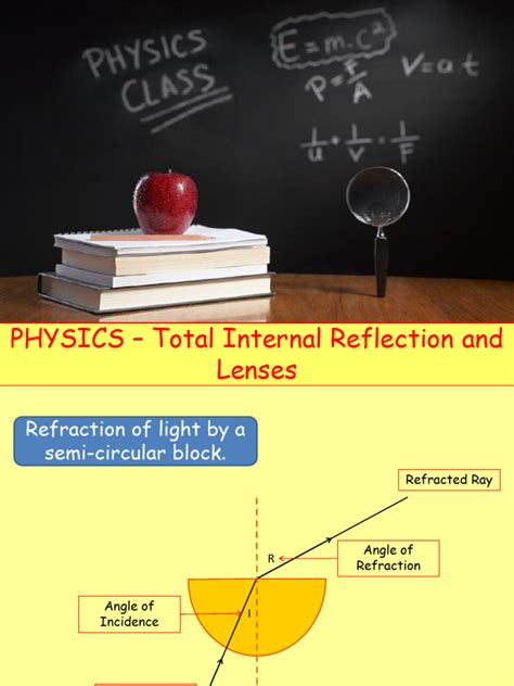 Light Total Internal Reflection And Lenses Pdf Refraction Optics