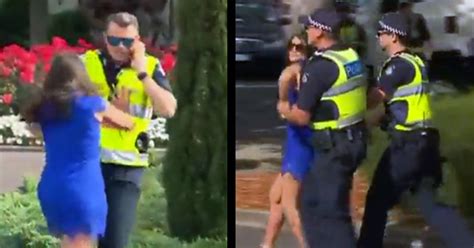 Angry Woman Pushes Cop Into The Bushes Funny Video Ebaums World