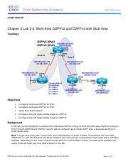 CCNPv ROUTE Lab Multi Area OSPF Student CCNPv ROUTE Chapter Lab Multi Area OSPFv