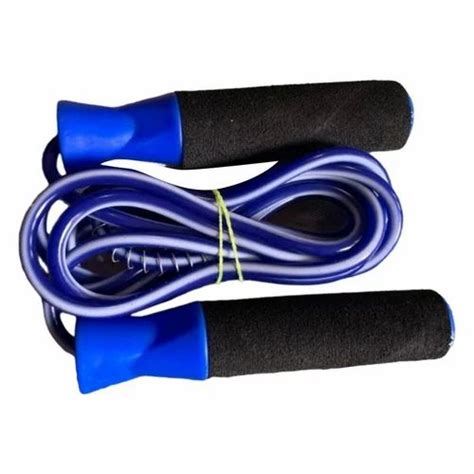 Black And Blue Plastic Hnadle Pvc Skipping Rope For Gym Purpose At Rs
