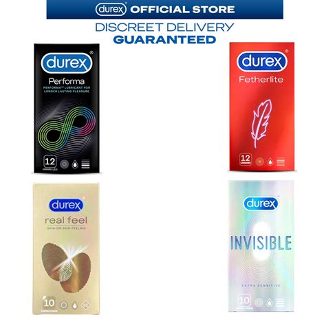 Durex Condoms Performa Real Feel Fetherlite Invisible 10pcs 12pcs