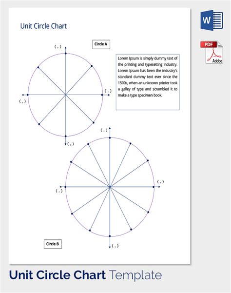 Unit Circle Chart Template 20 Free Word Pdf Format Download