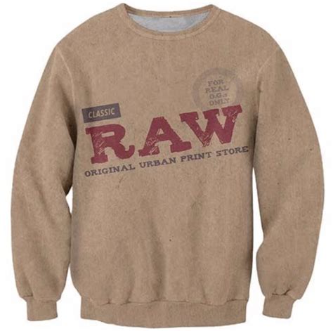 Raw Paper Long Sleeve 3d Street Wear Sweater