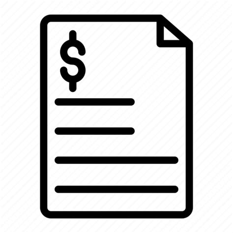 Document File Paper Sheet Dollar Icon Download On Iconfinder