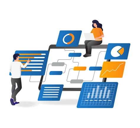 The Team Is Monitoring The Companys Network Analyst 9160093 Vector Art