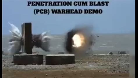 Indian 120mm Thermobaric Penetrating Cum Blast Munition Test Footage