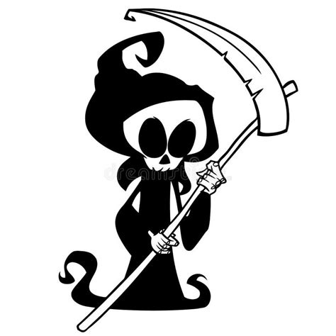 Personaje De Dibujos Animados Del Parca En Un Fondo Blanco Carácter De