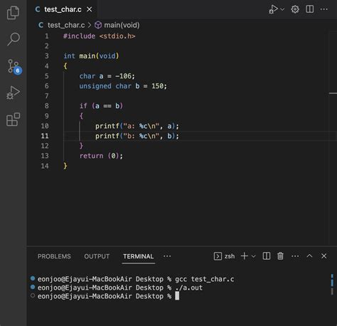 Unsigned Char와 Char의 차이