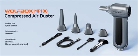 WOLFBOX Compressed Air Duster 150000RPM Super Power Electric Air Duster