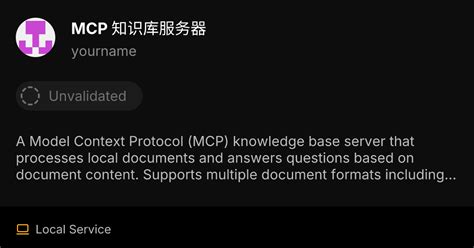 Mcp 知识库服务器 Mcp Servers · Lobehub