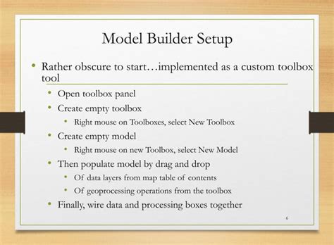 Model Builder Inarcgis Ppt