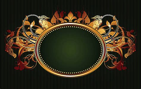 Ornamental Heraldic Shield Lion Backgrounds Shield Vector Lion