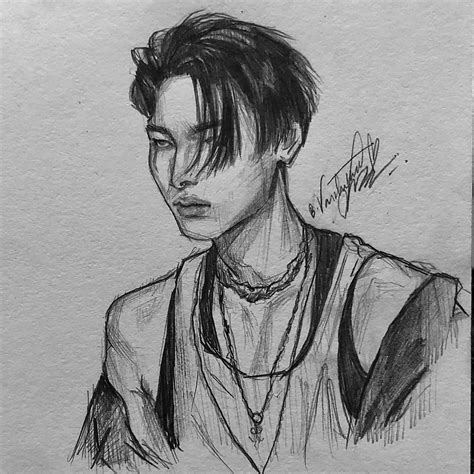 Enhypen Niki Fanart By Me Sketches Comics Artist People Illustration