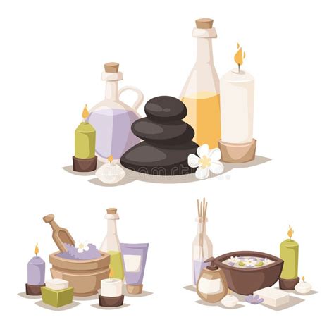 Spa Vector Icons Treatment Beauty Procedures Wellness Spa Massage
