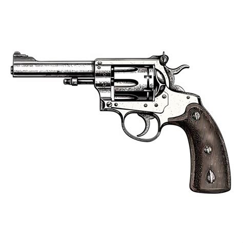Premium Vector Revolverpistolvintagecoltrevolvervector
