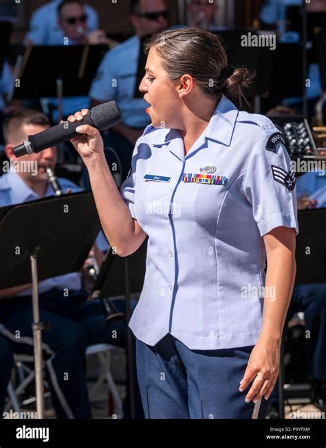 Hispanic Female Vocalist Singer United States Air Force Brass Band