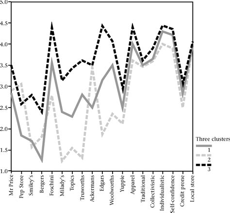 Cluster Profiles According To Mean Scores Download Scientific Diagram