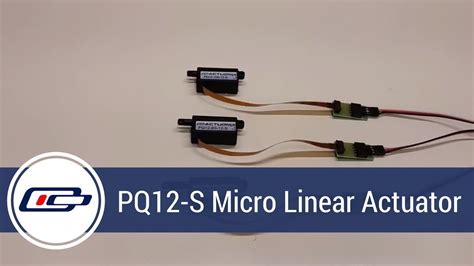 Pq12 S Micro Linear Actuator Product Overview Youtube