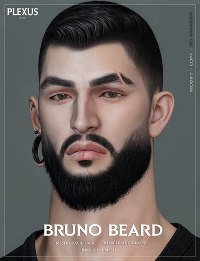 Second Life Marketplace Plexus Bruno Beard Mesh