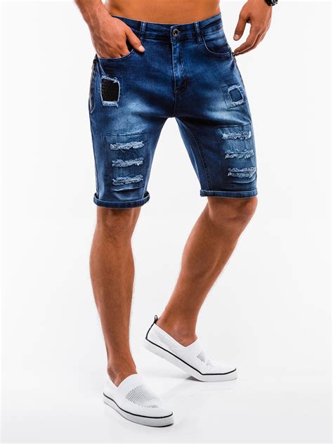 Мъжки дънкови къси панталони W131 тъмно сини купи онлайн в Alexisbg