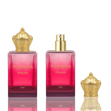 Wholesale 50ml17 Oz Gradient Red Glass Spray Perfume Bottle Luxury