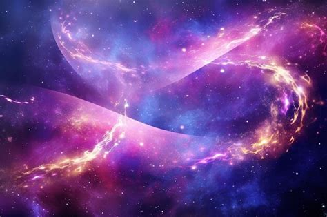 Premium Photo Cosmic Infinity Loop Galaxy Background