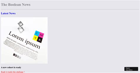 Boolean News Codesandbox