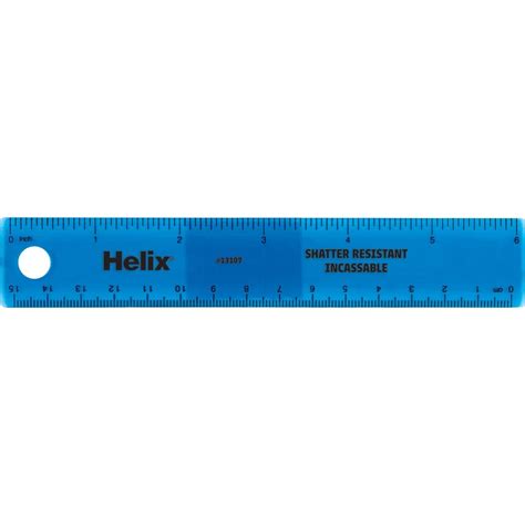 Helix 6 Shatter Resistant Ruler