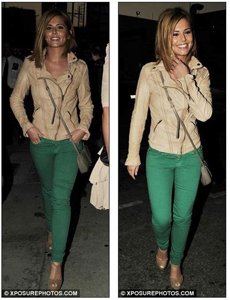 Snest Green Goddess Cheryl Cole Sports Skinny Emerald Jeans As She