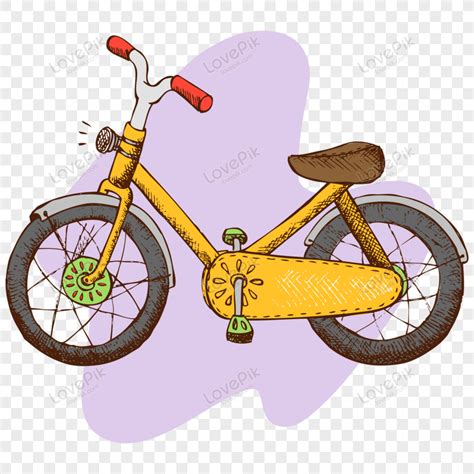 Cute Cycle Illustration Cartoon Happy Bike Png Image Image And