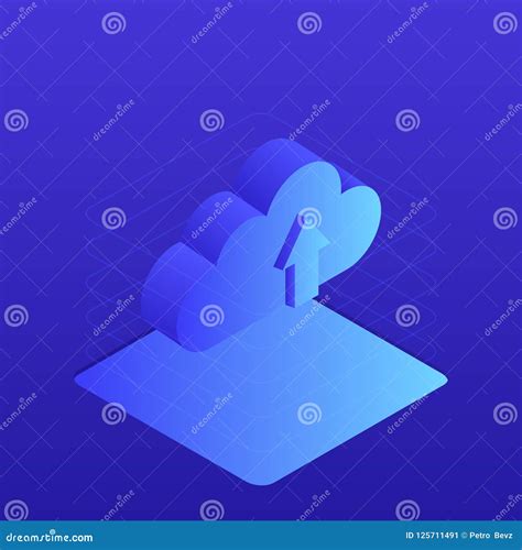 Cloud Storage 3d Isometric Flat Design Stock Vector Illustration Of Creative Download 125711491