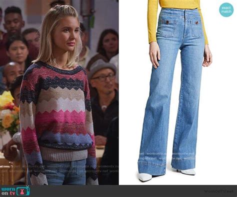 Katies Metallic Zig Zag Sweater On Alexa And Katie Tv Clothes Clothes