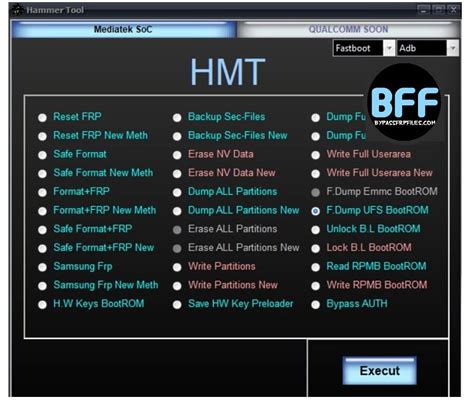 Скачать Hammer Tool v0 3 бесплатно Последняя версия Файлы обхода Frp