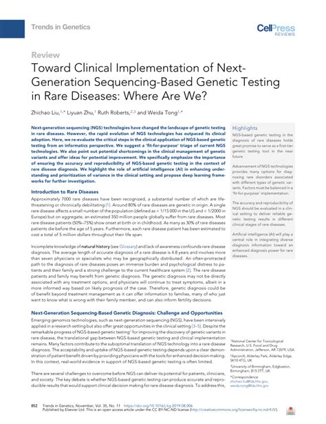 Pdf Toward Clinical Implementation Of Next Generation Sequencing