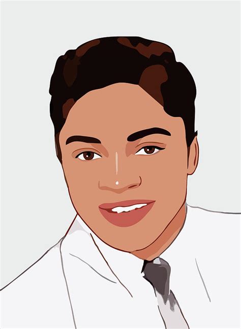 Jackie Wilson Cartoon Portrait 1 Digital Art By Ahmad Nusyirwan Fine